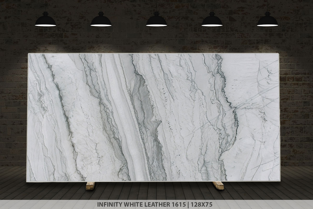INFINITY WHITE LEATHER 1615 - Stone Action