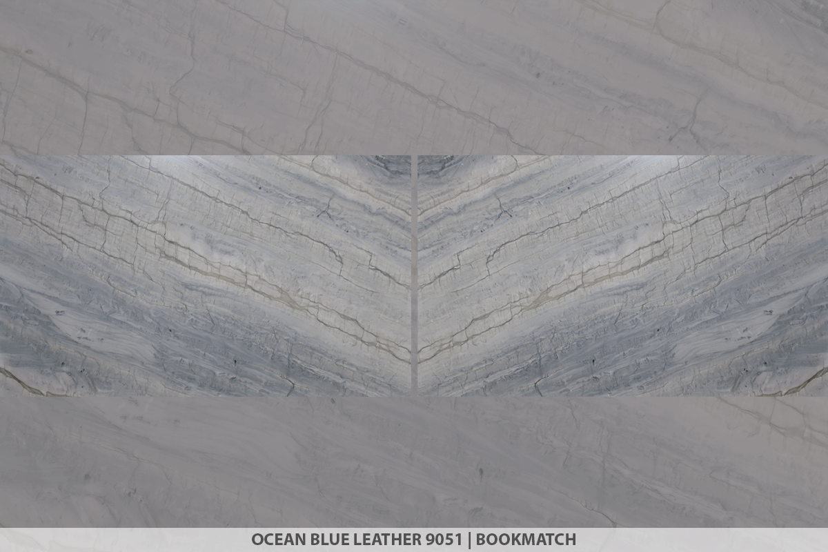 OCEAN BLUE LEATHER 9051 - Stone Action