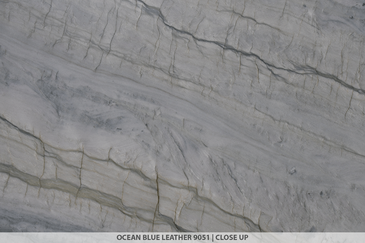 OCEAN BLUE LEATHER 9051 - Stone Action